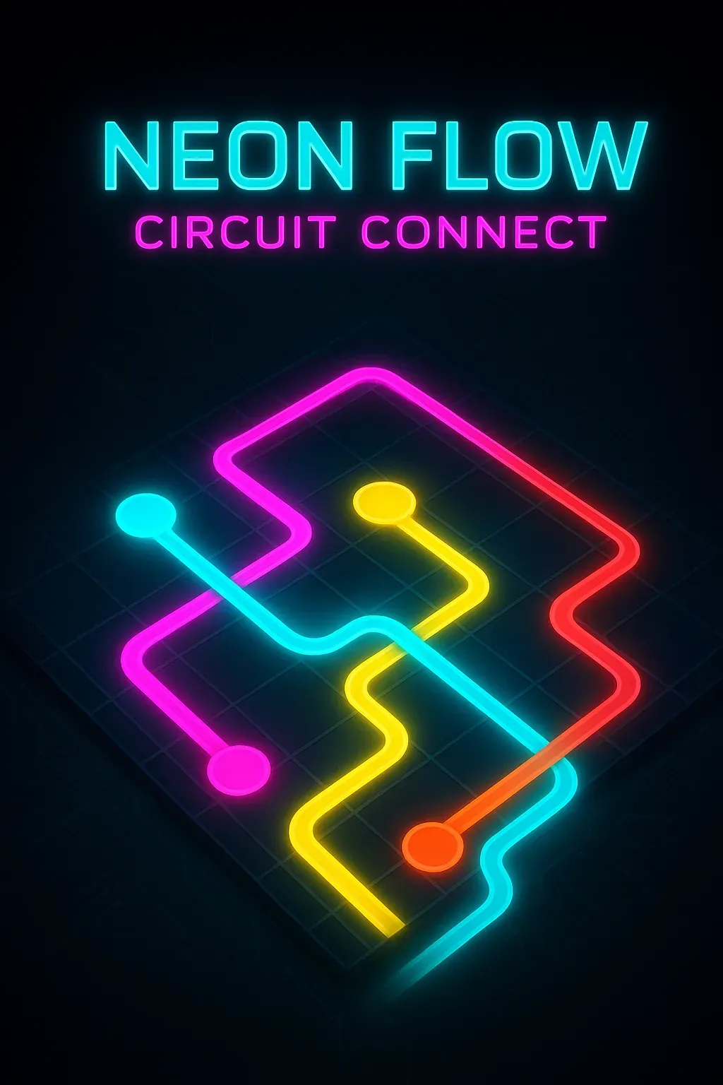 Neon Flow: Circuit Connect | Astrocade