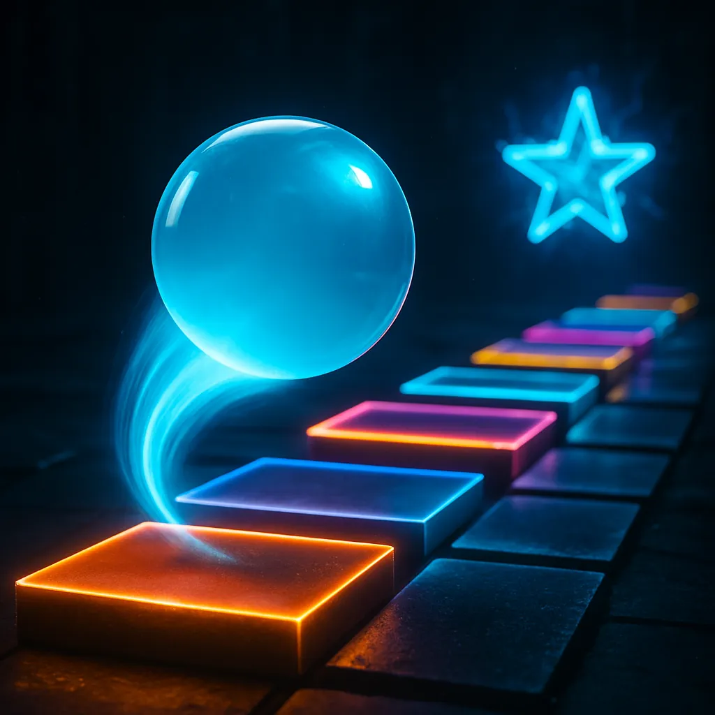 Neon Path Hopper | Astrocade