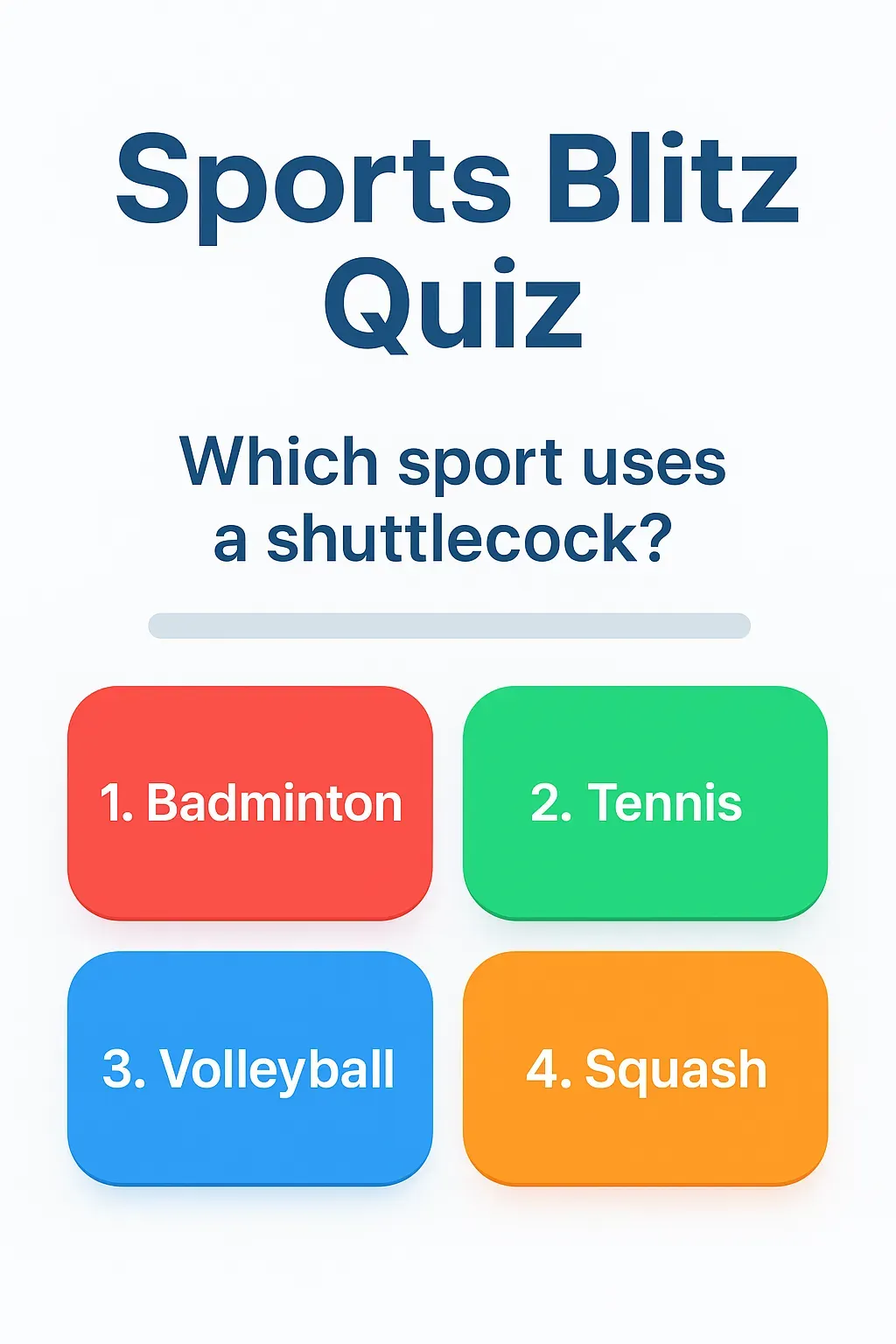 Sports Blitz Quiz | Astrocade