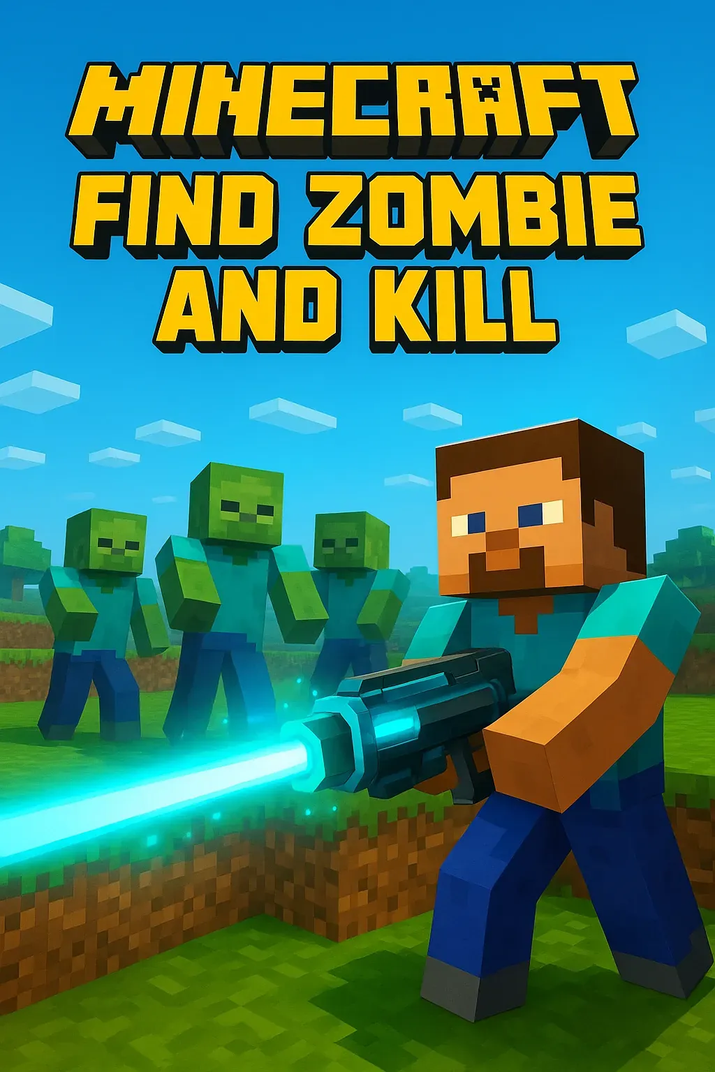 Minecraft find zombie and kill | Astrocade