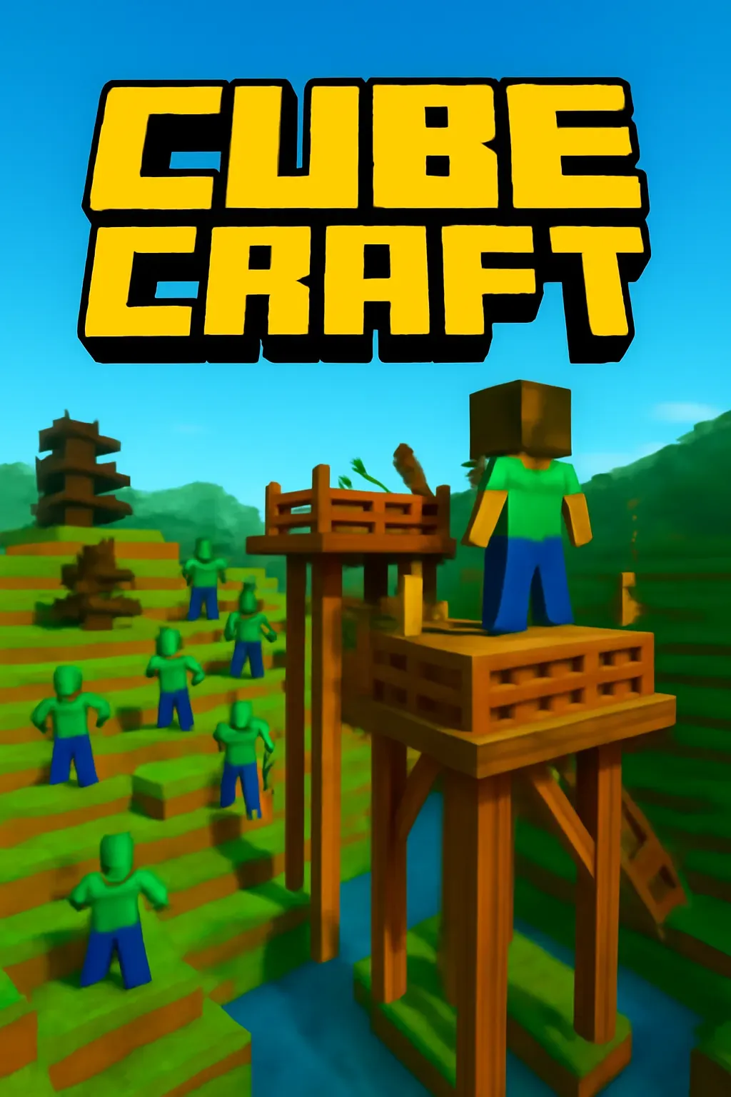 Block craft explore new area and kill zombies | Astrocade