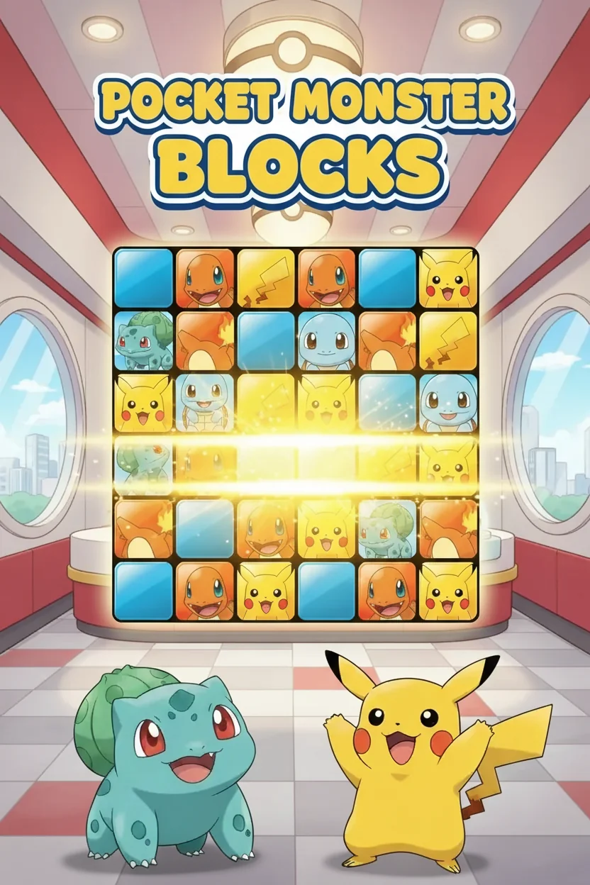 Pocket monster Blocks | Astrocade